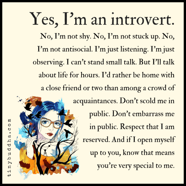 Yes Im An Introvert Tiny Buddha